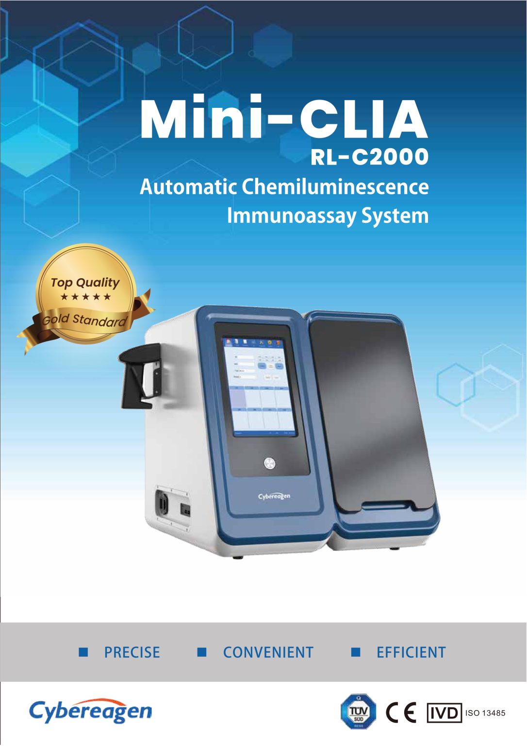 Realy Tech Mini CLIA RL-C2000 Automated Chemiluminescence Immunoassay ...